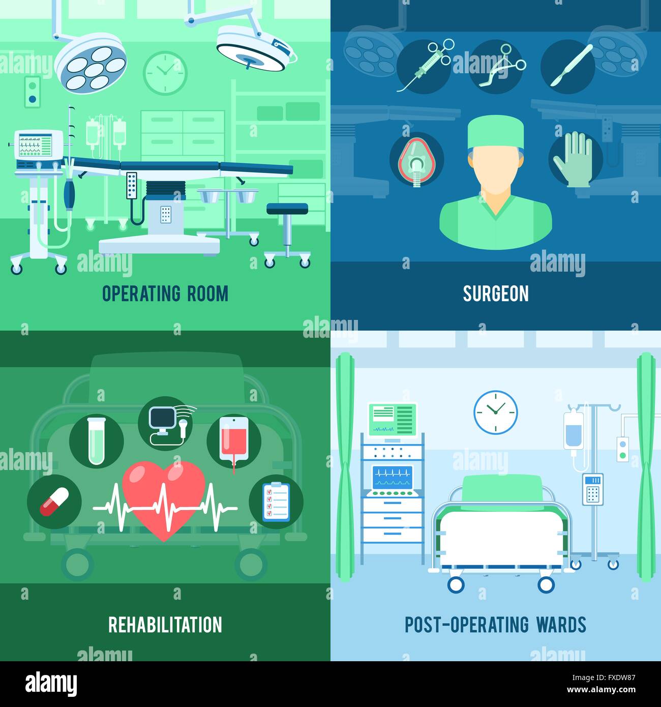 Surgery department Stock Vector Images - Alamy
