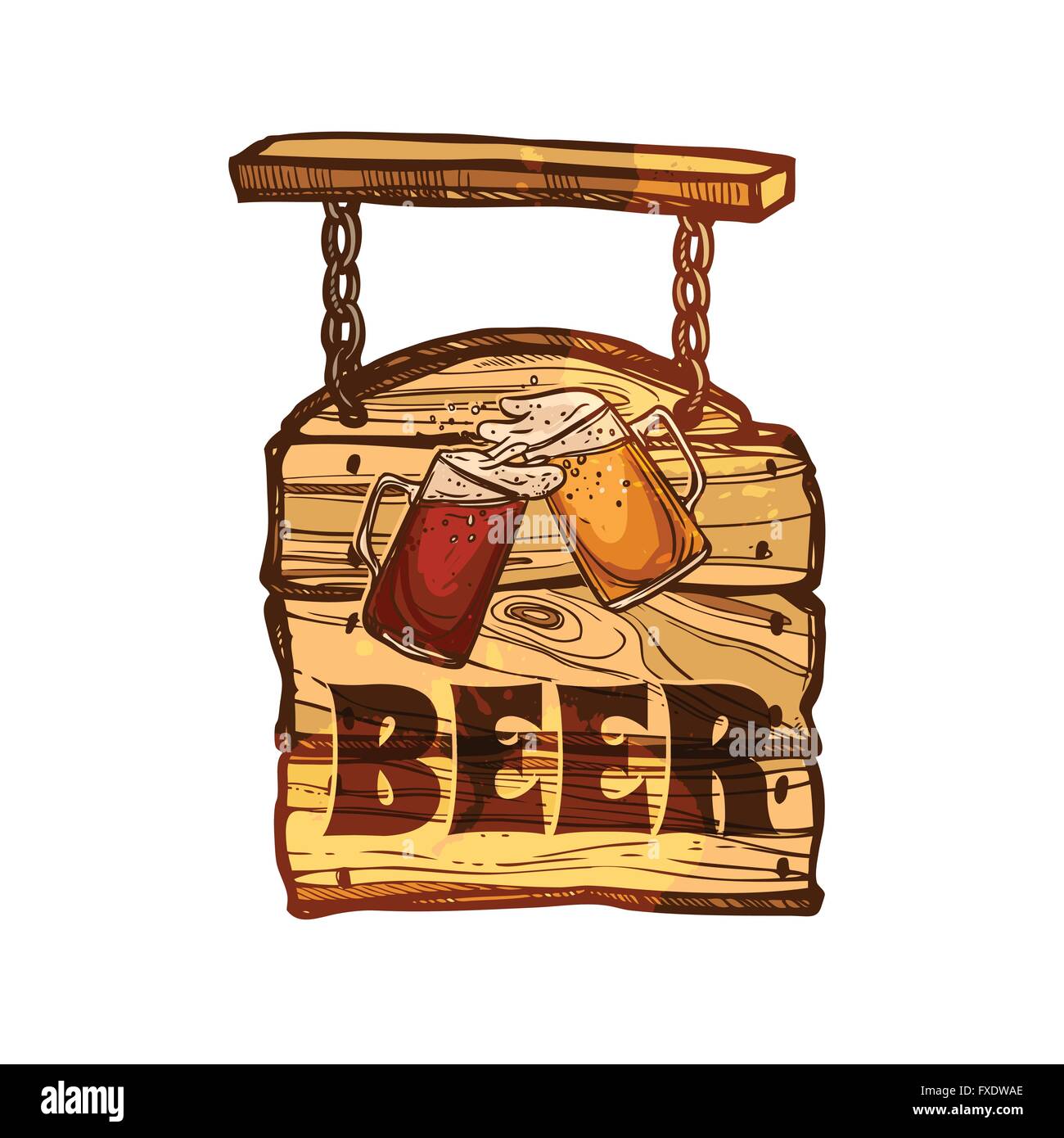 Traditional pub sign board Stock Vector Images - Alamy
