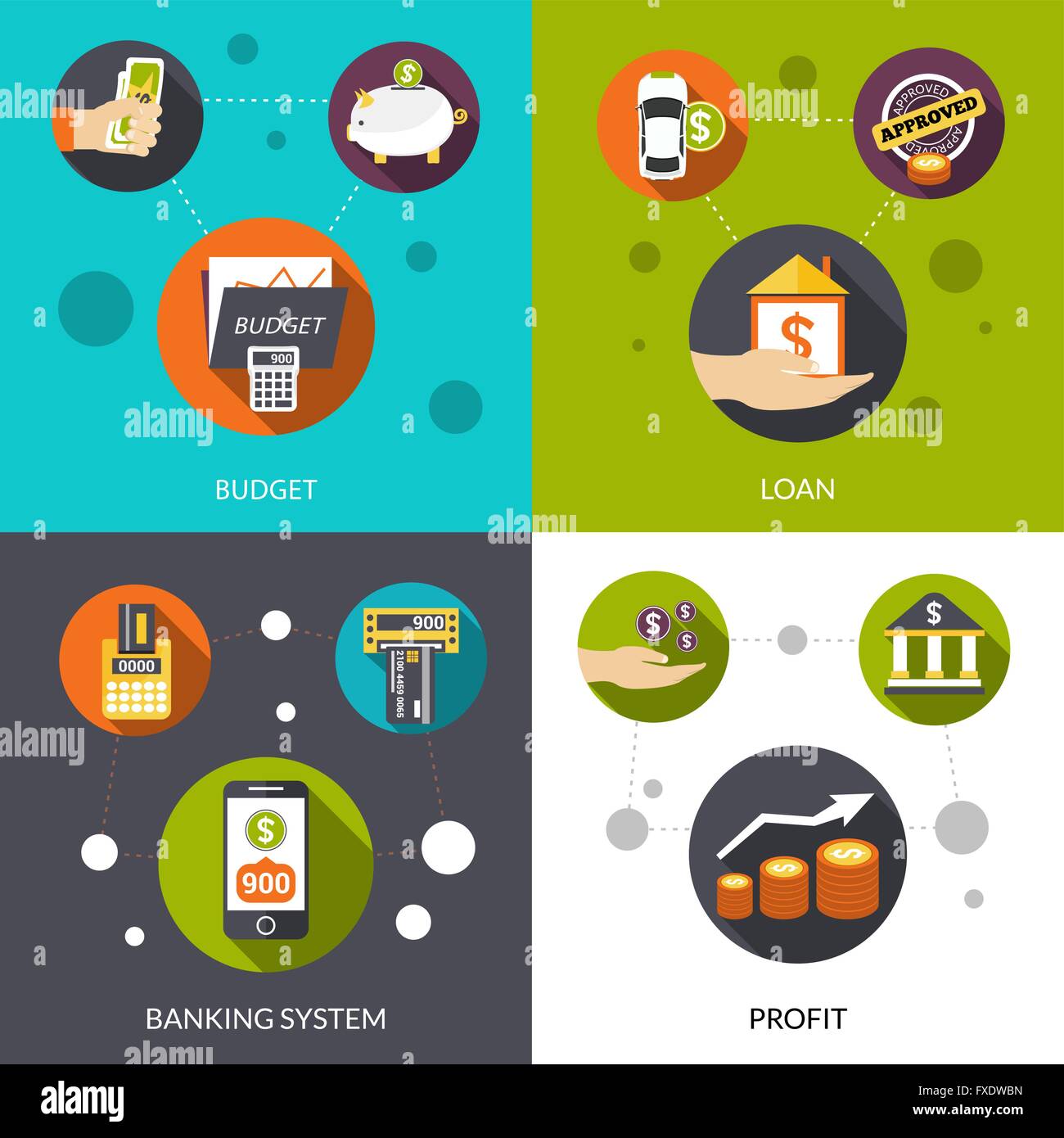 Interest rate money loan Stock Vector Images - Alamy