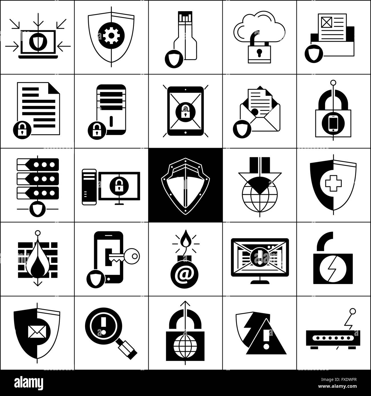 Cloud data storage protection Black and White Stock Photos & Images - Alamy