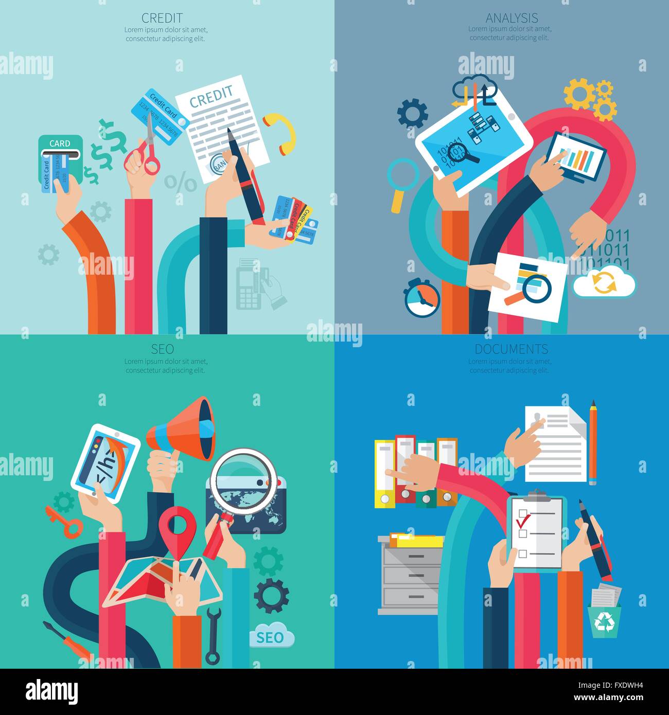 Hand holding objects Stock Vector Images - Alamy