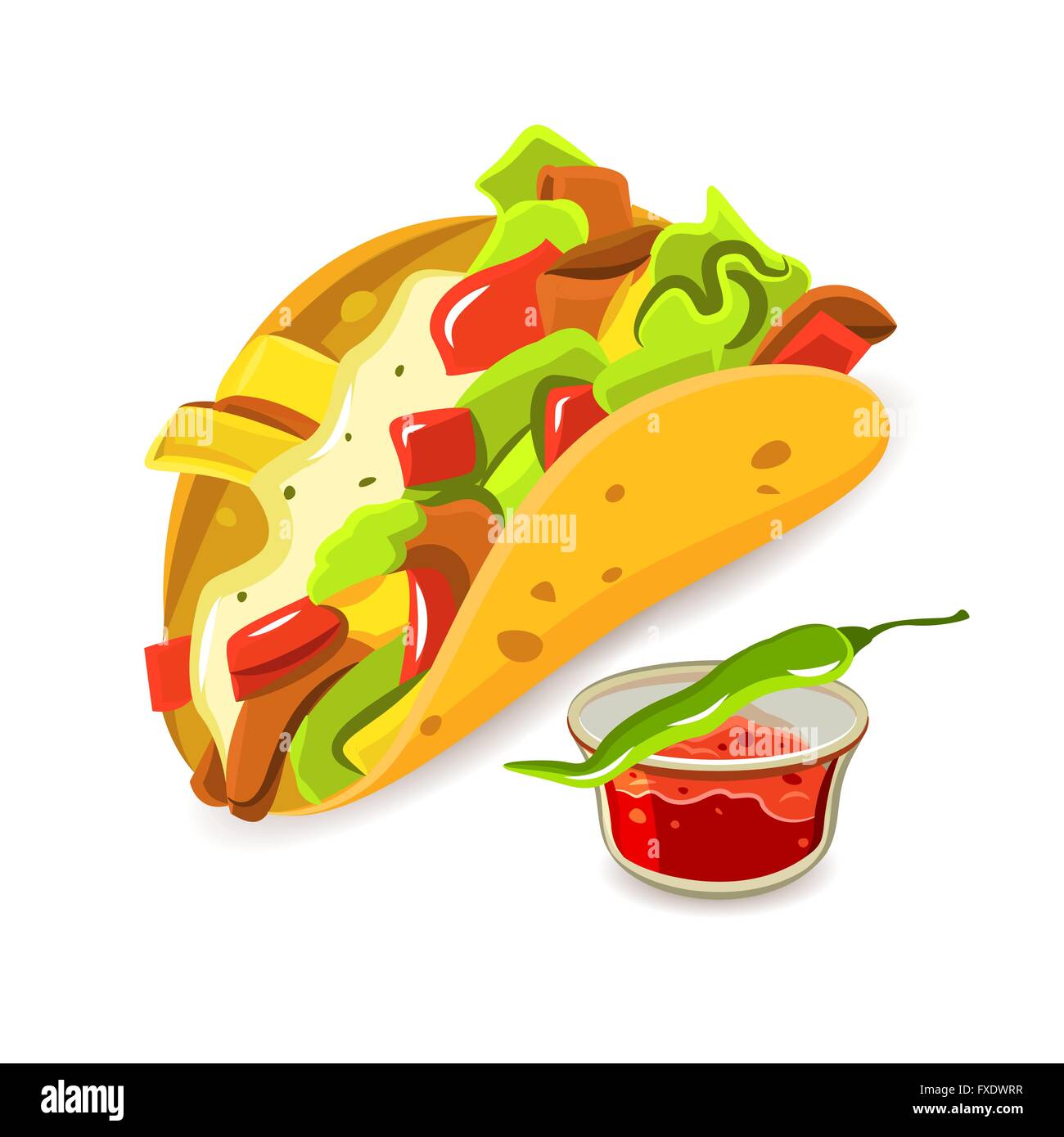 Mexican food cooking Stock Vector Images - Alamy