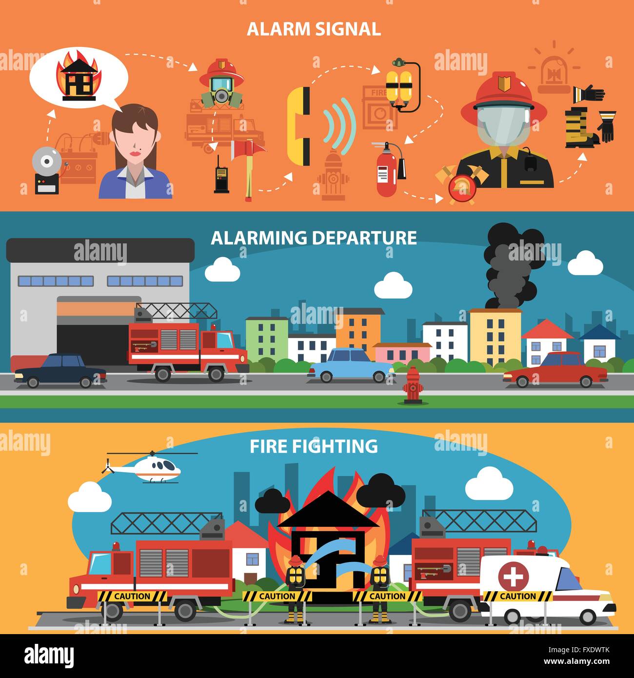 Firefighting services Stock Vector Images - Alamy