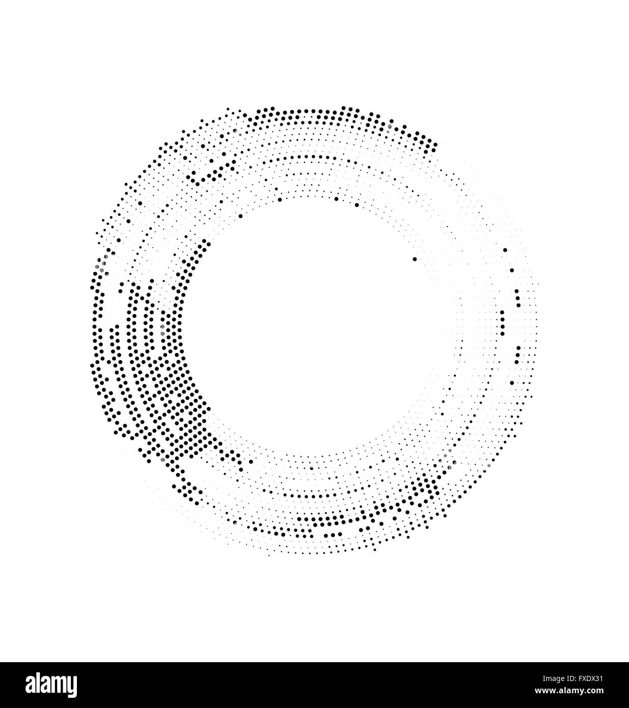 Background border from dots path form circles Stock Vector Image & Art ...