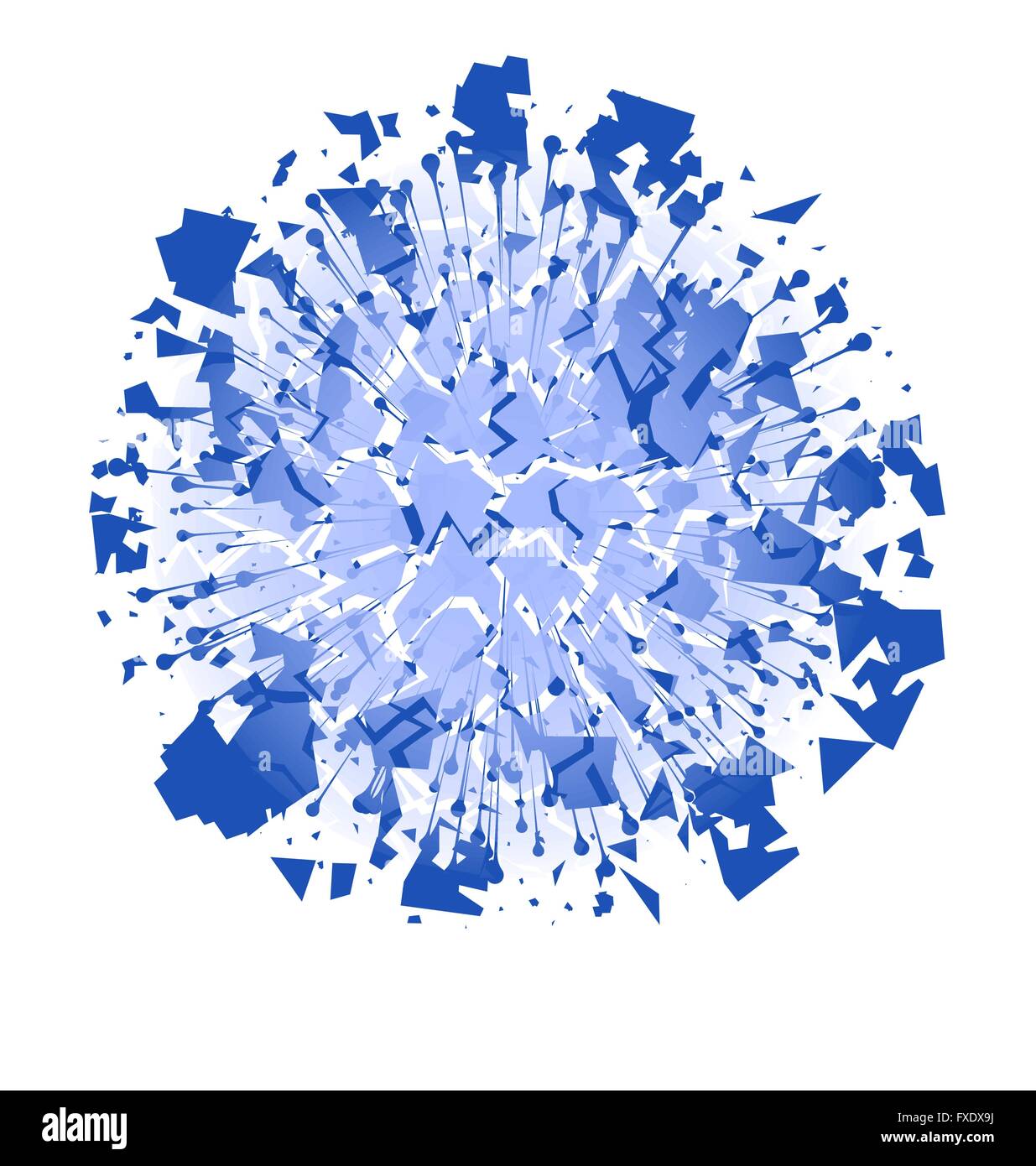 Abstract Energy Power Burst Explosion and Particle on Stock Vector ...