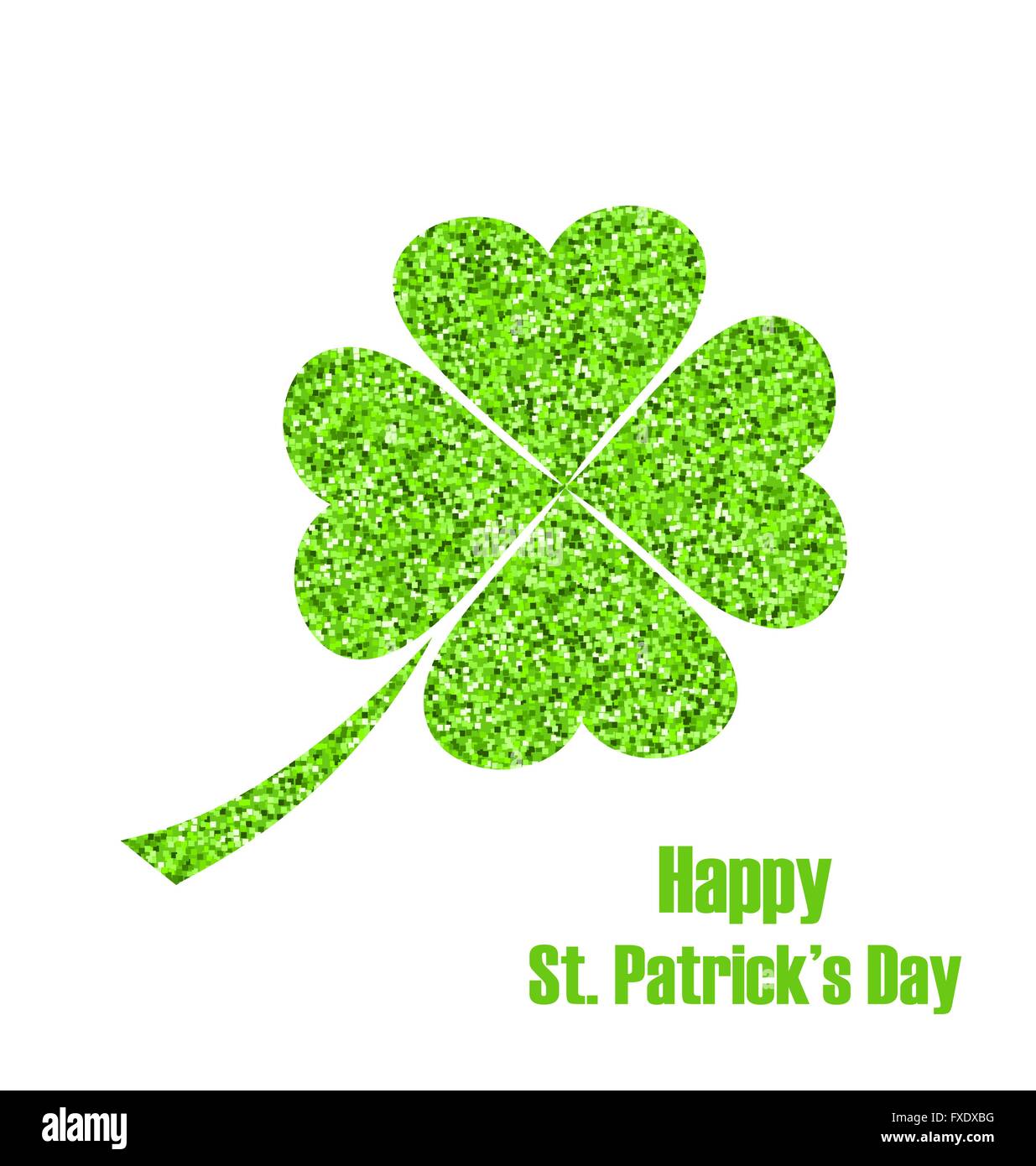 Shiny Twinkle Clover for St. Patricks Day Stock Vector Image & Art - Alamy
