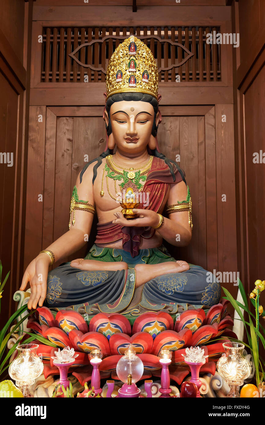 Statue akasagarbha buddhist bodhisattva buddha hi-res stock photography ...