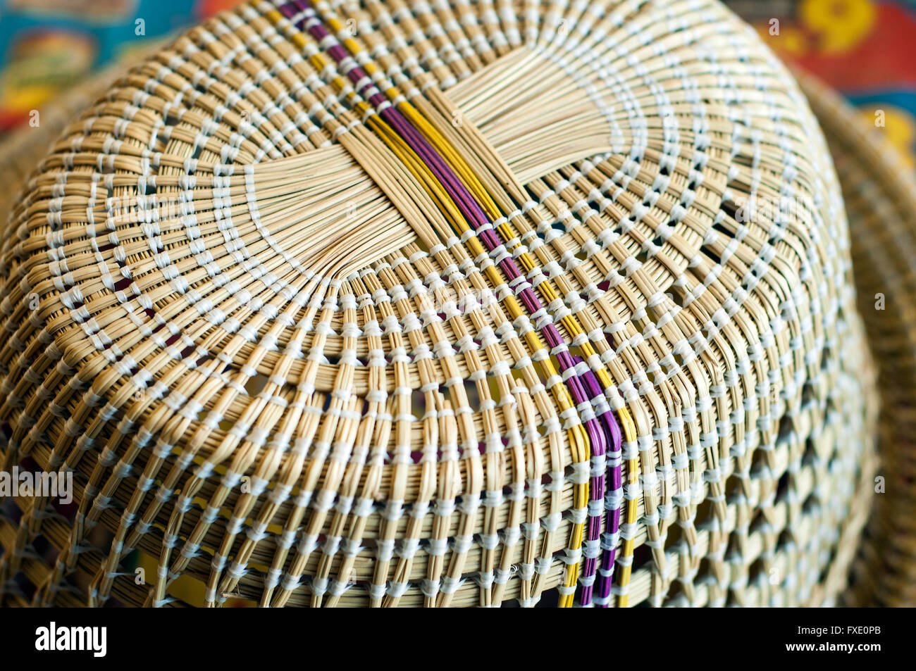 Hand-made straw hats on sale, craft market, east CBD, Maseru, Lesotho ...