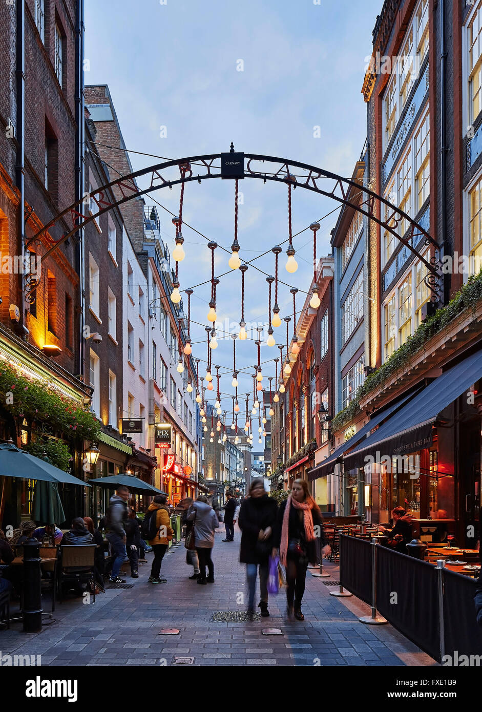 Illuminated Lowndes Ct in Carnaby area. 36 Carnaby Street + Carnaby ...