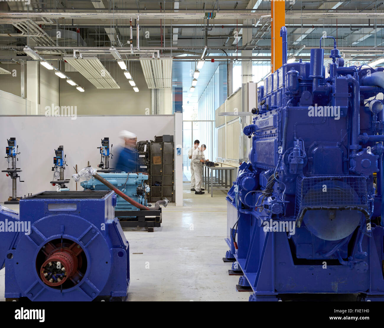 Interior view of engineering workshop. City of Glasgow College ...