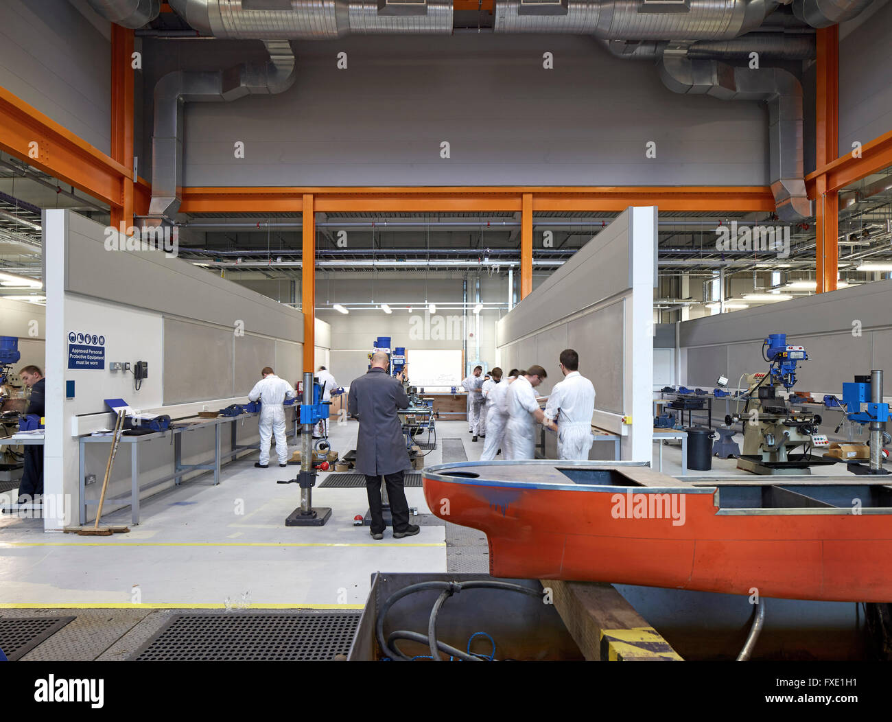 Interior view of engineering workshop. City of Glasgow College ...