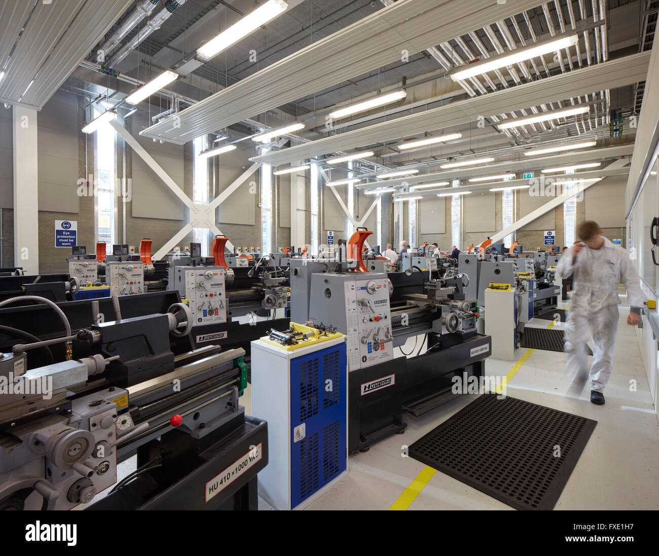 Interior view of engineering workshop. City of Glasgow College ...