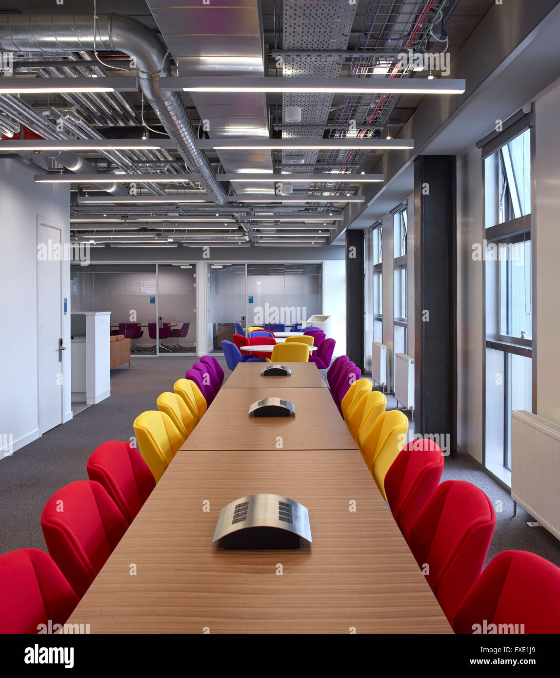 Interior view of admin area on upper level. City of Glasgow College ...