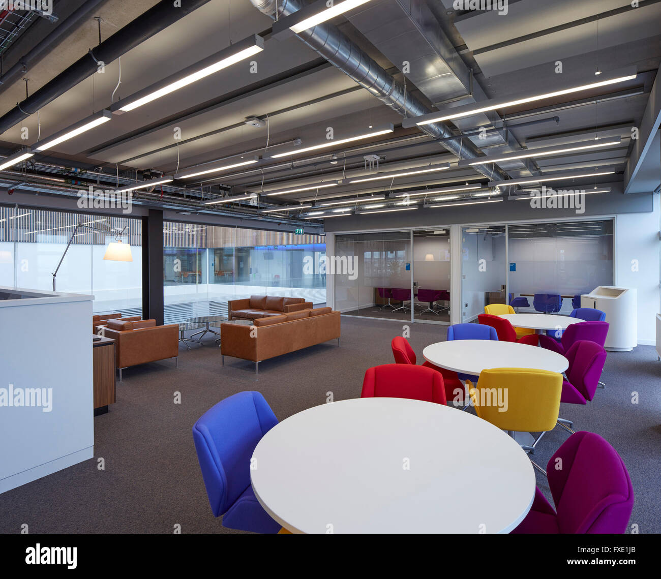 Interior view of admin area on upper level. City of Glasgow College ...