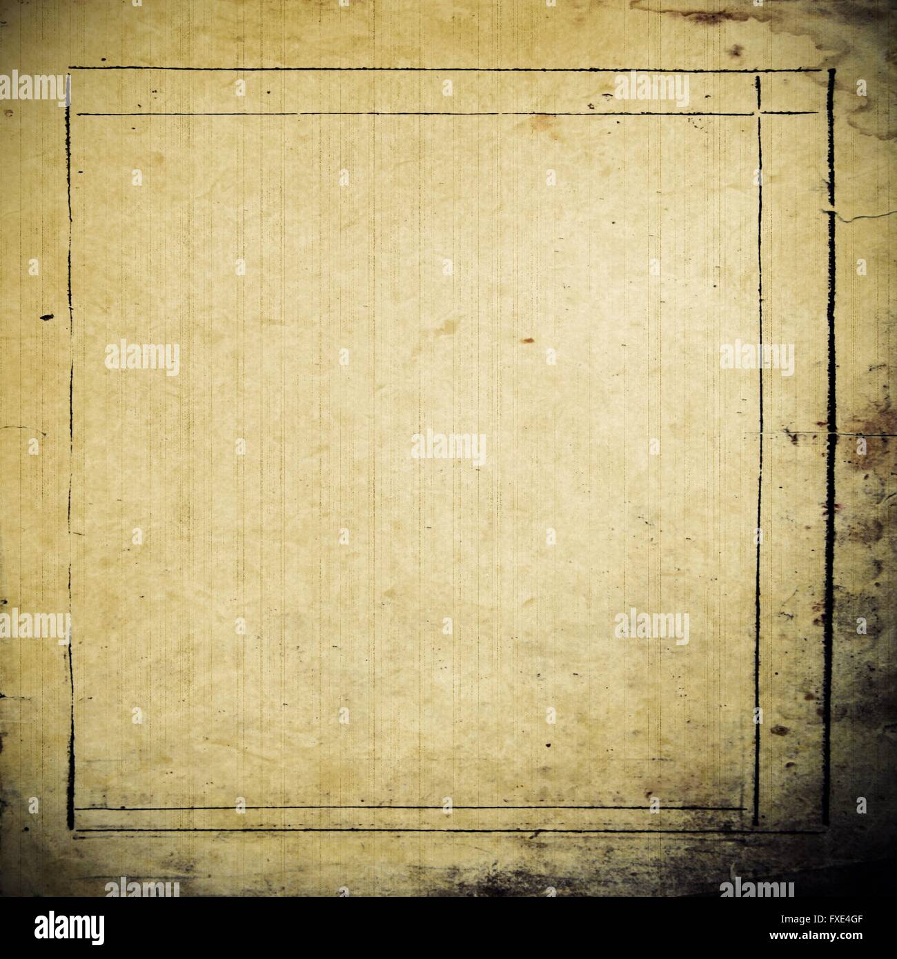 Abstract textured background: old vintage page with decorative patterns ...