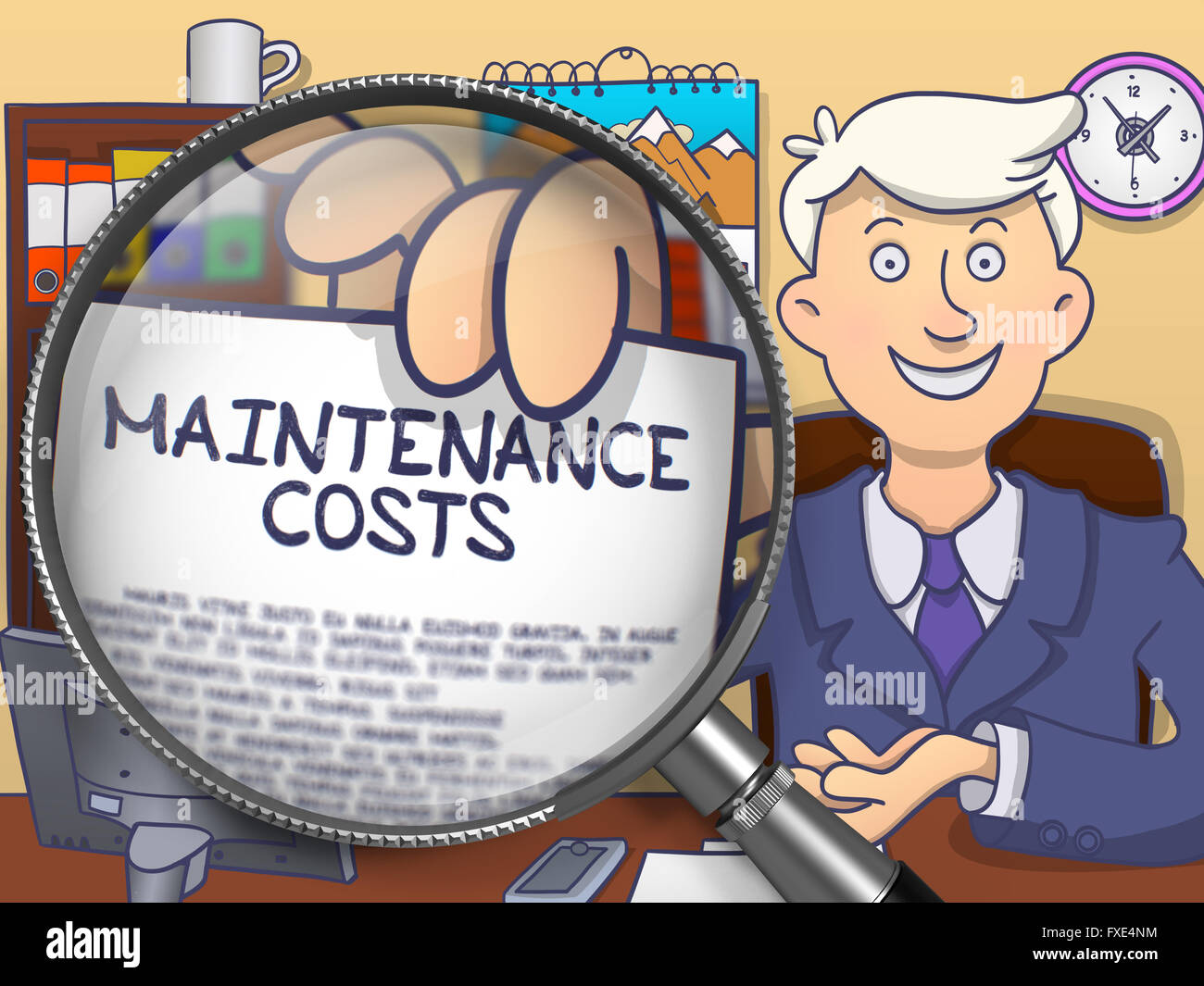 Maintenance cost illustration hi-res stock photography and images - Alamy