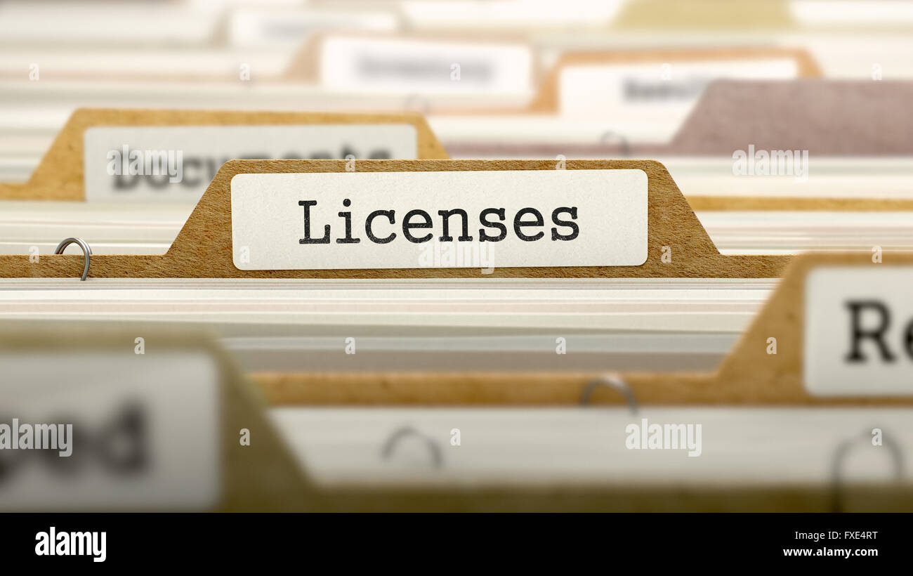 License licenses hi-res stock photography and images - Alamy