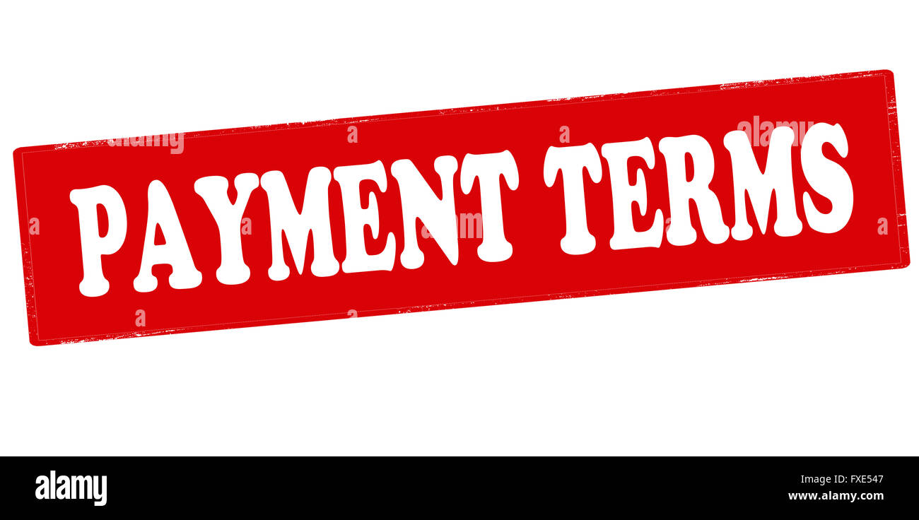 Rubber stamp with text payment terms inside, vector illustration` Stock ...