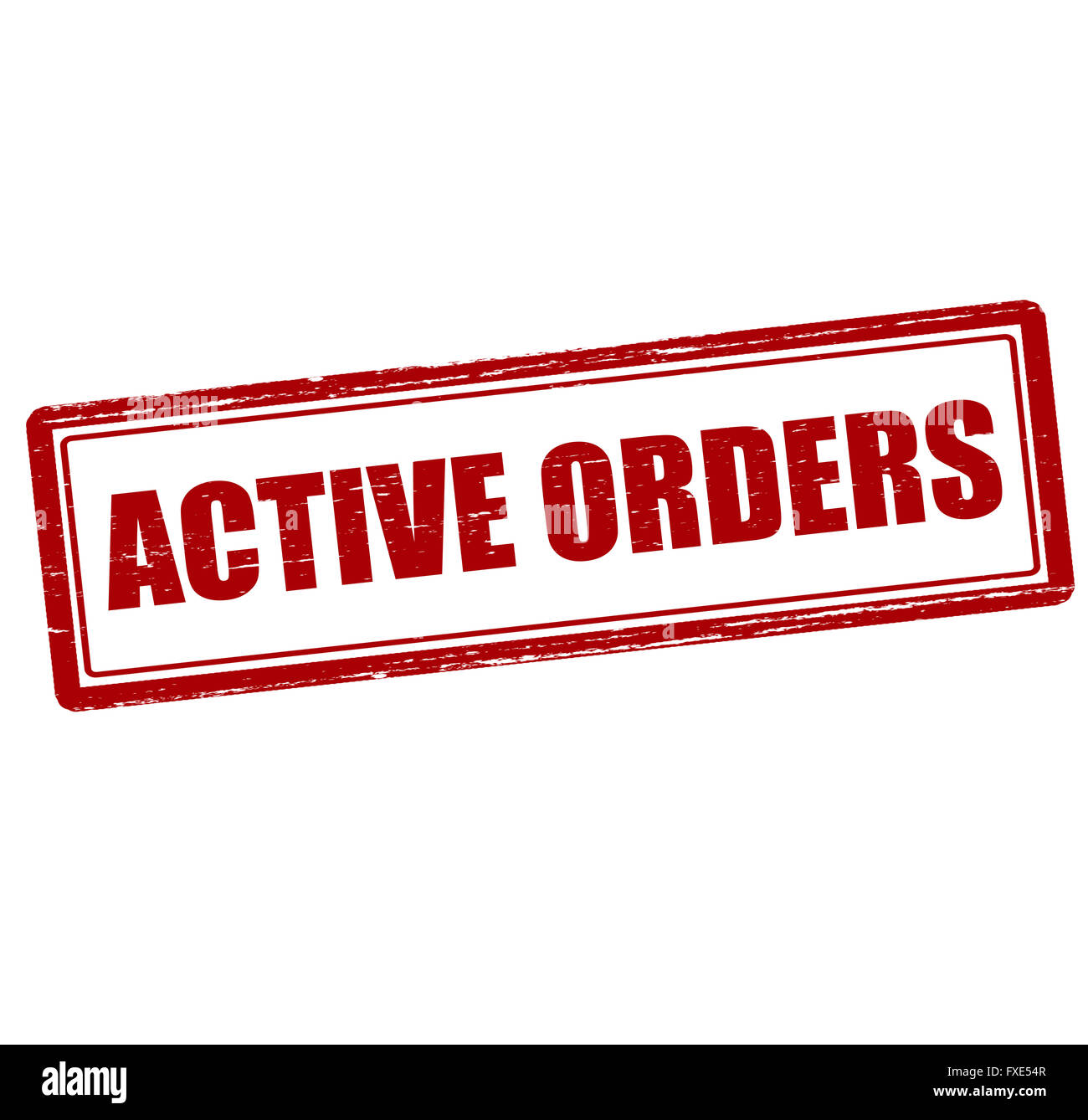 Rubber stamp with text active orders inside, vector illustration` Stock ...