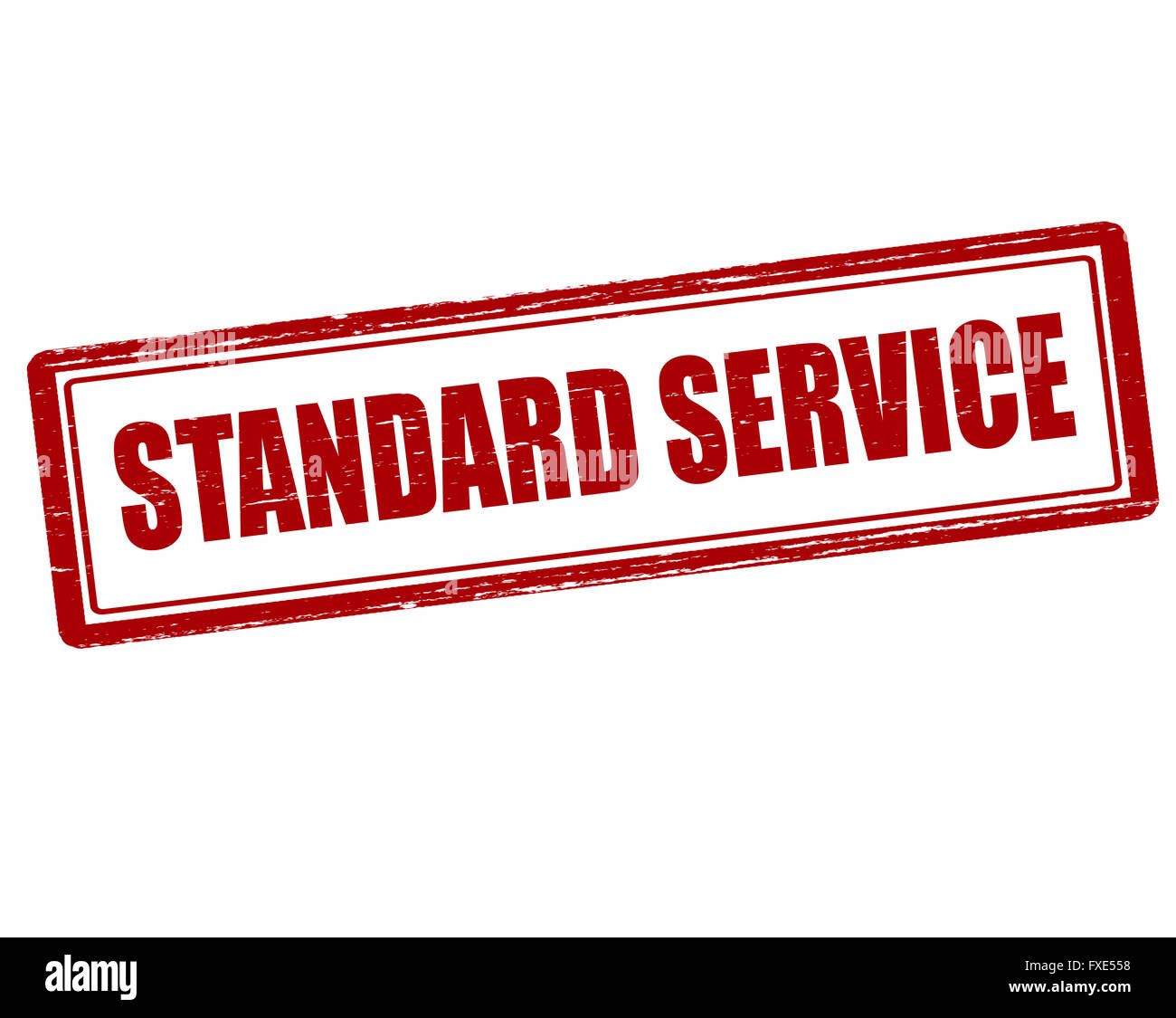 Rubber stamp with text standard service inside, vector illustration ...