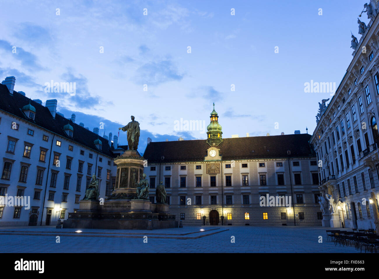In der Burg - the largest enclosed square of the Hofburg Palace complex ...