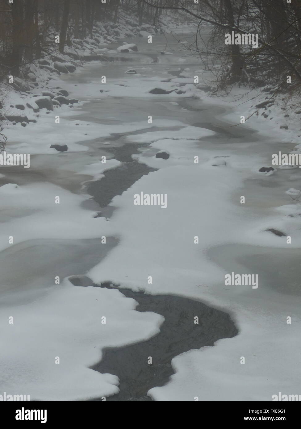 Snow melting into river hi-res stock photography and images - Alamy