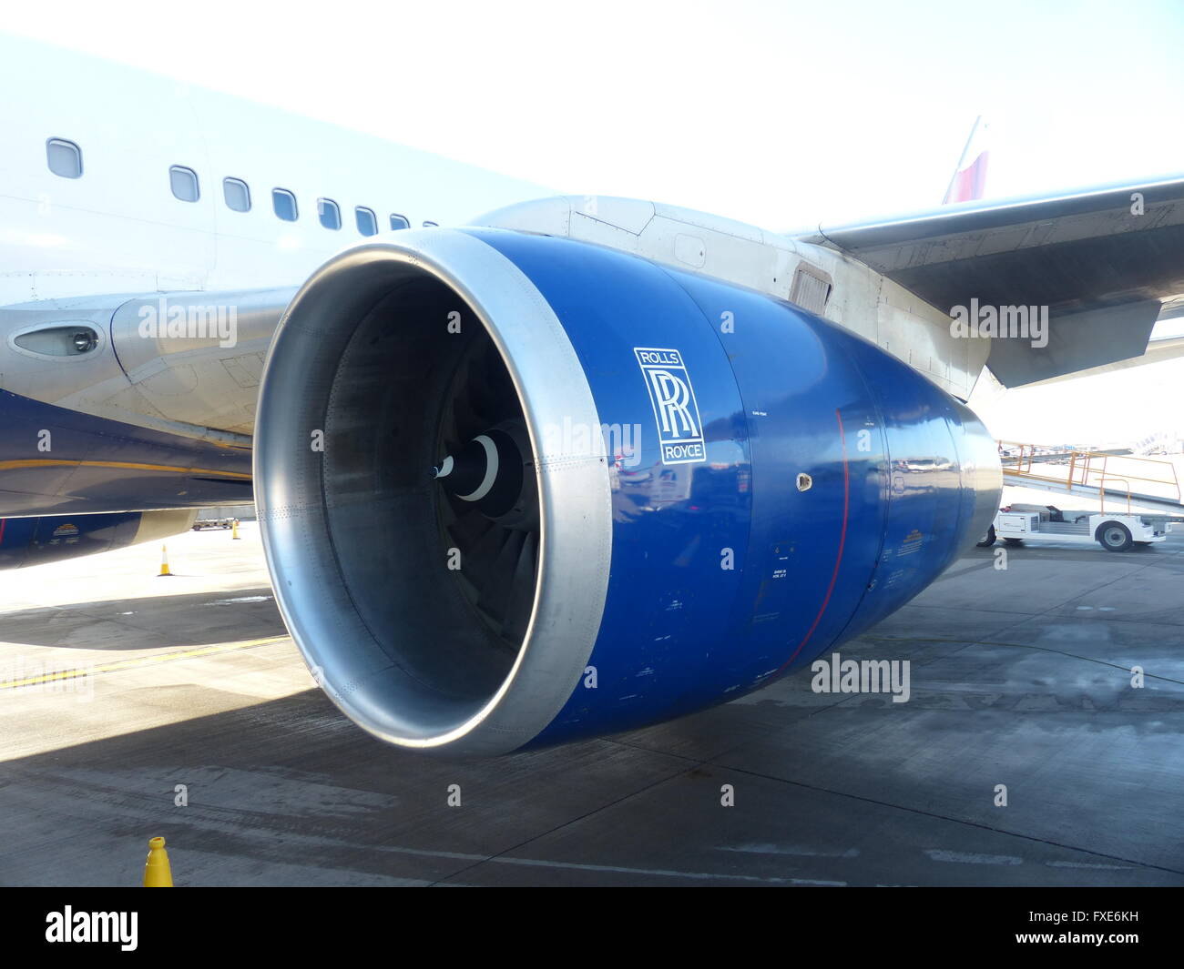 British Airways Airbus with Rolls Royce jet engine Stock Photo - Alamy