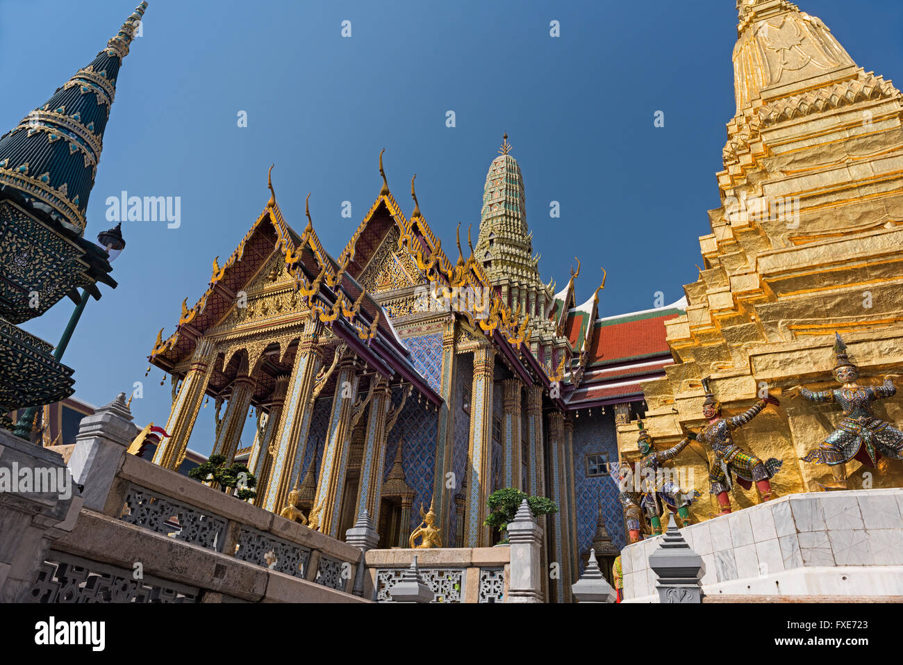 Wat Phra Kaew Grand Palace Bangkok Thailand Stock Photo - Alamy