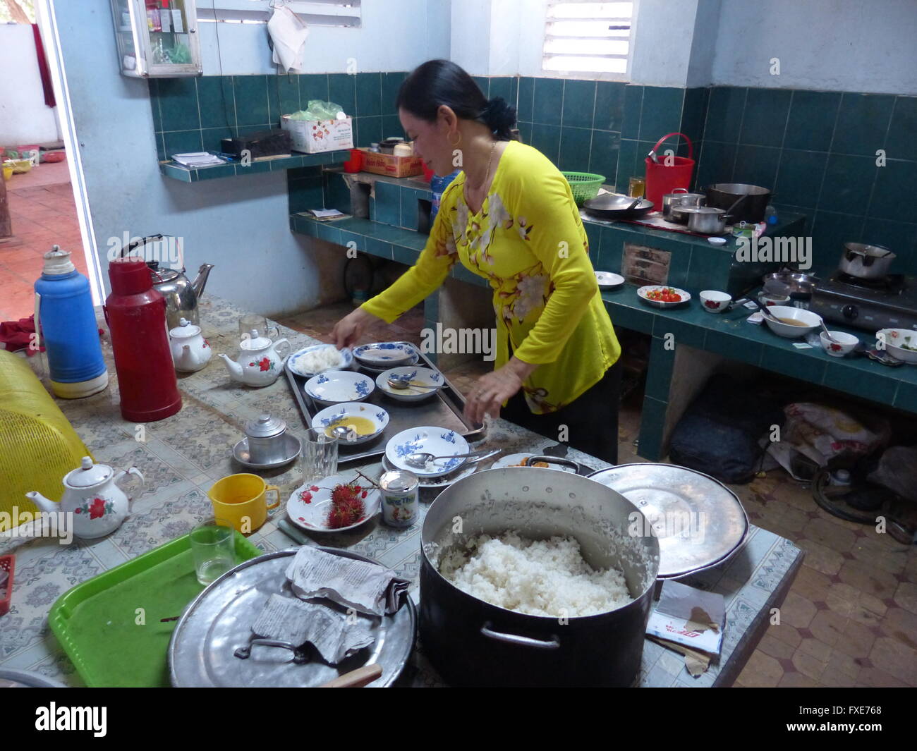 Vietnamese country kitchen Stock Photo - Alamy