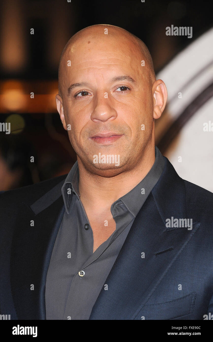 Vin Diesel attends the UK Premiere of The Last Witch Hunter at Empire ...