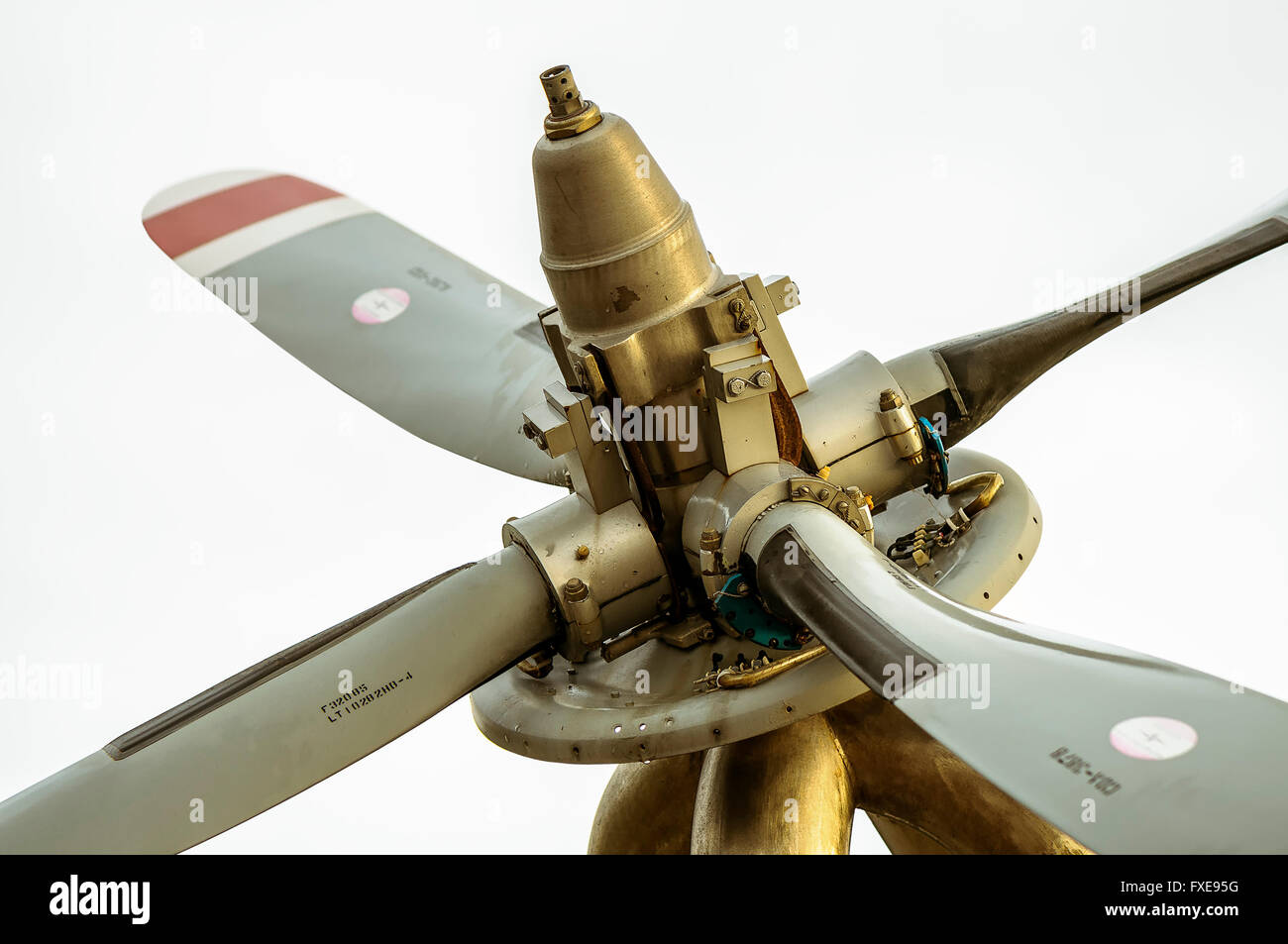 Shot propeller plane working engine hi-res stock photography and images ...