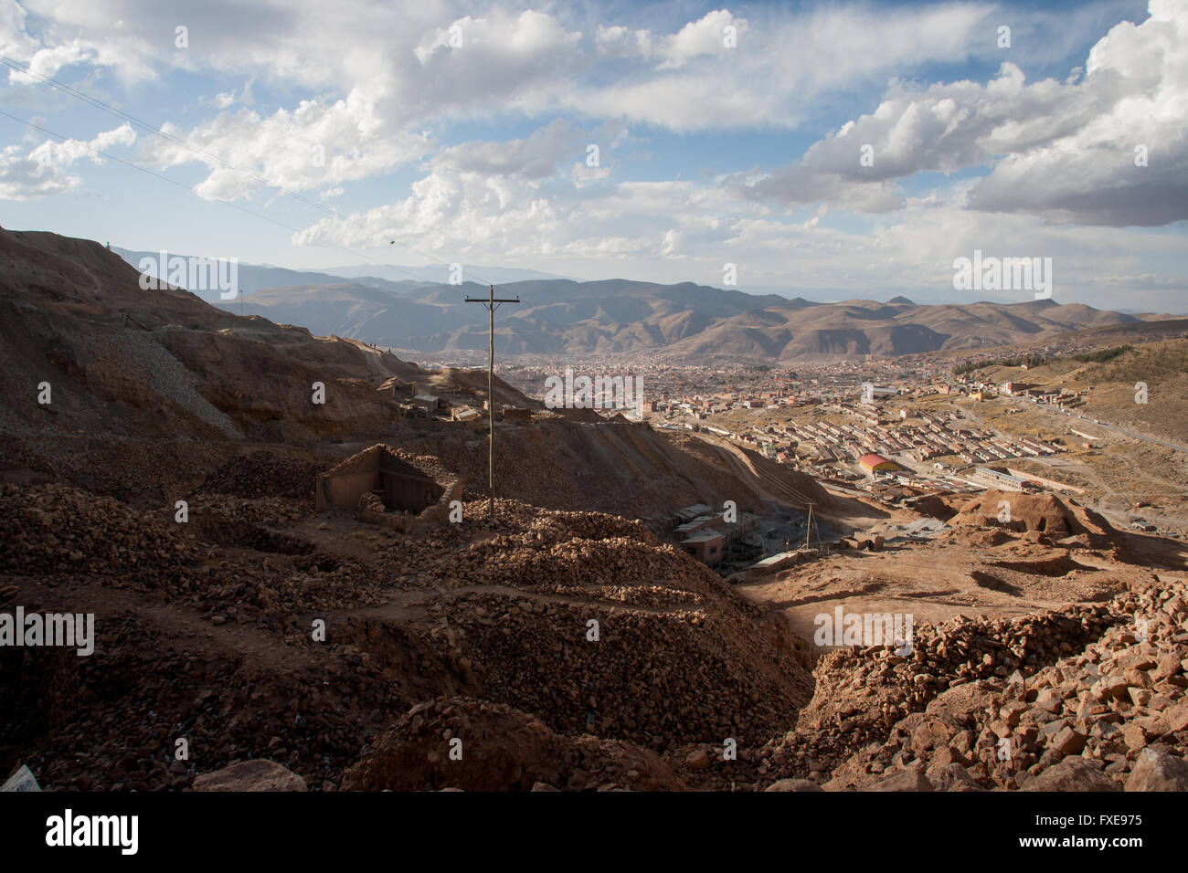 Bolivia, a valley of mines where miners work Stock Photo - Alamy