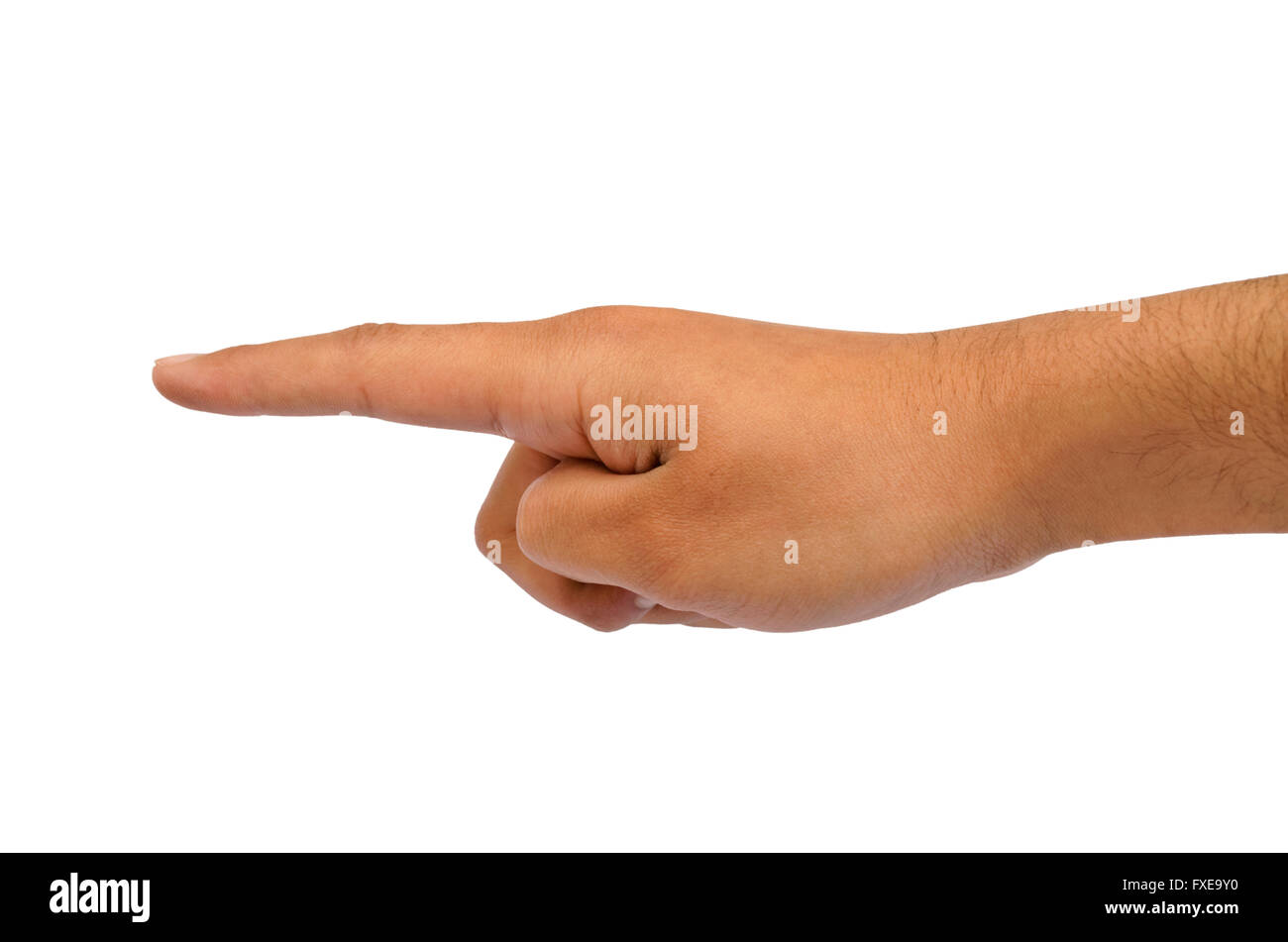Finger pointing at wrist hi-res stock photography and images - Alamy