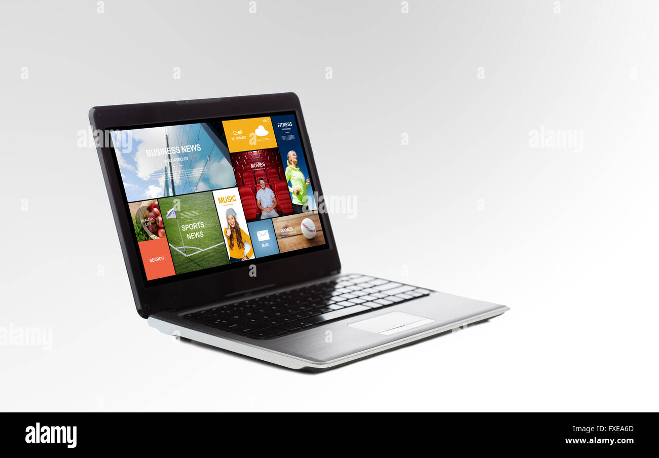 laptop computer with screen Stock Photo - Alamy