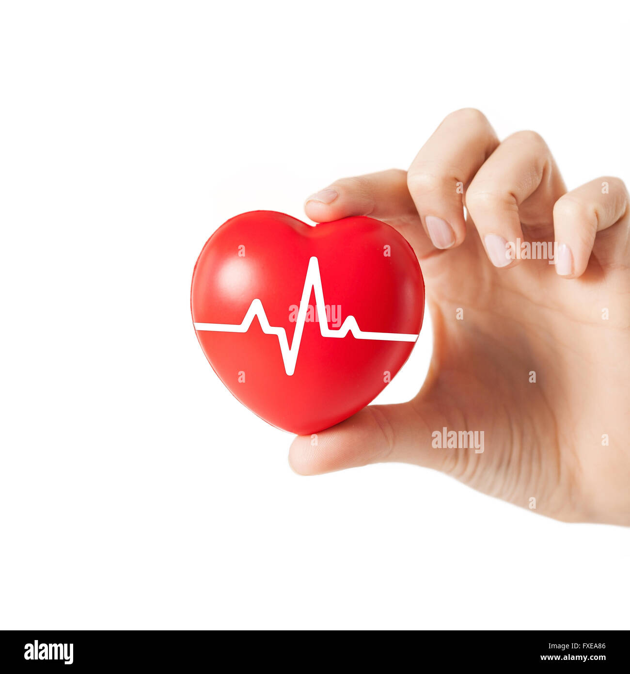 Hand holding heart ecg hi-res stock photography and images - Alamy