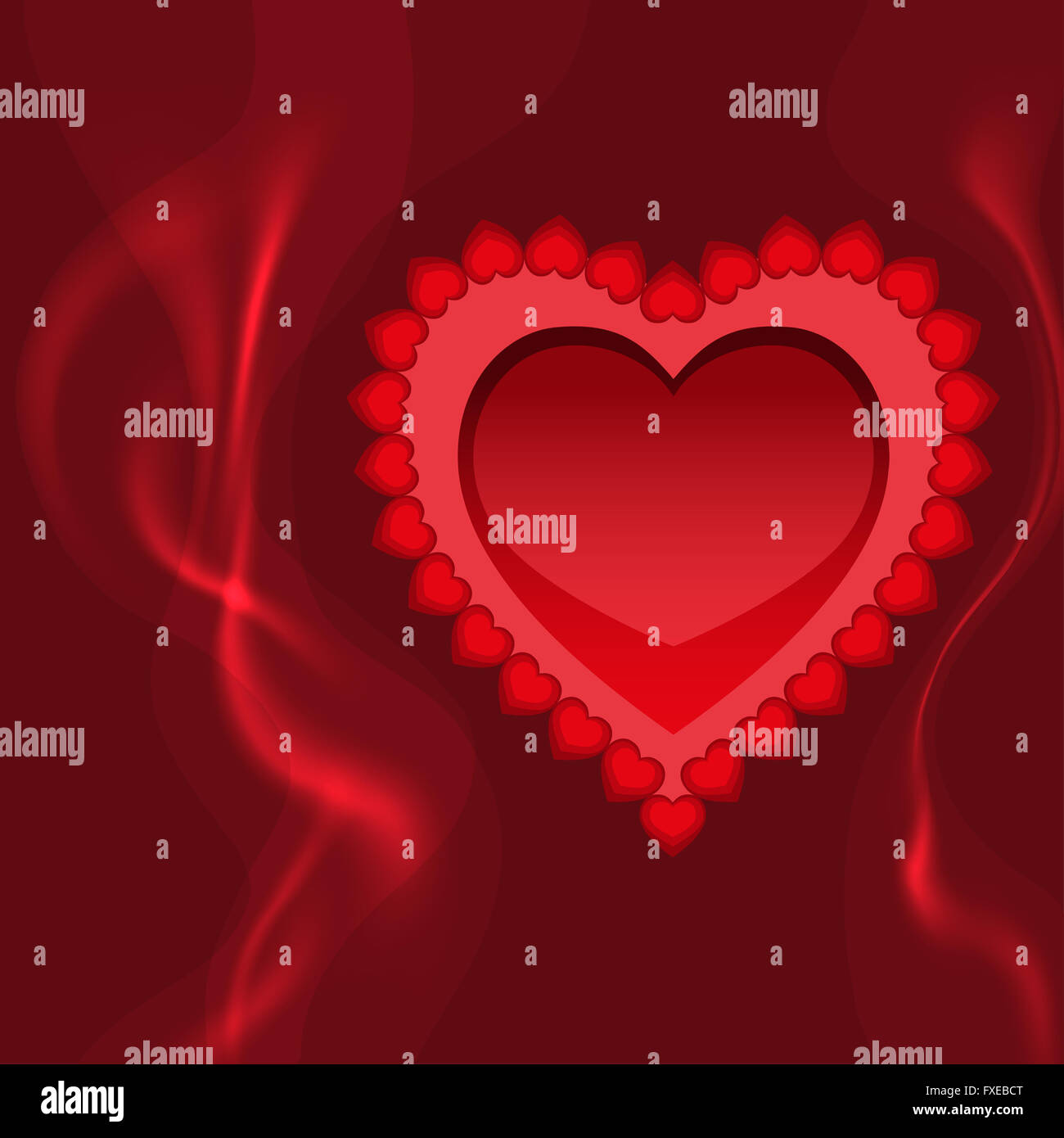blazing heart fire and love poster vektor illustration Stock Photo - Alamy