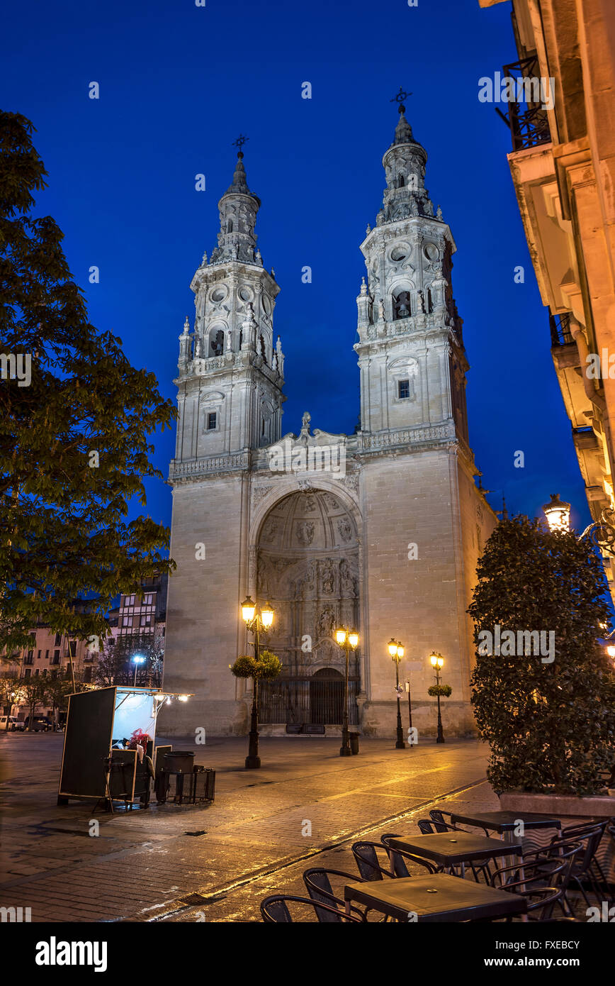 Concatedral de santa maria de la redonda logrono spain hi-res stock ...