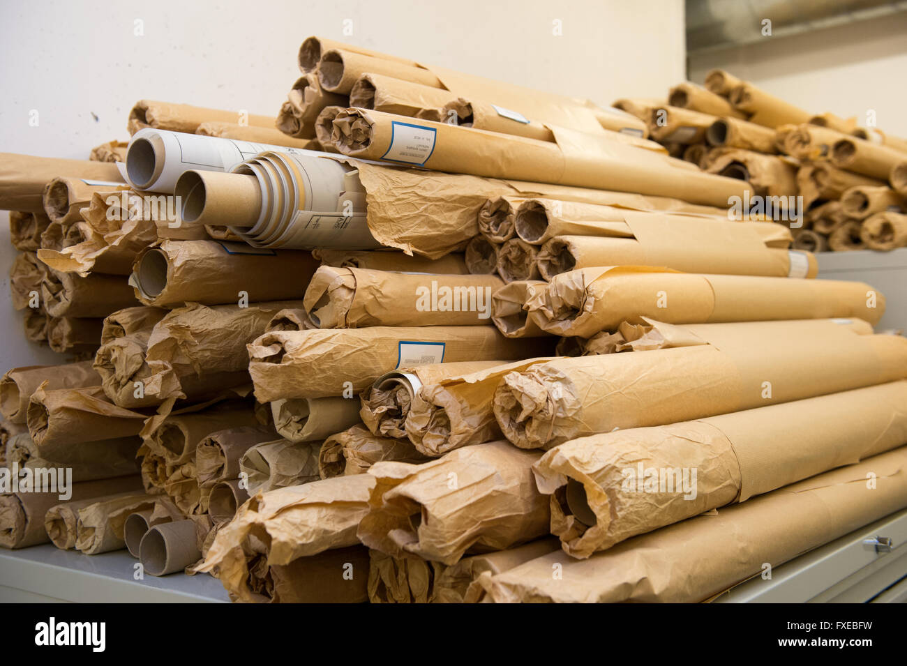 Old blueprints hi-res stock photography and images - Alamy