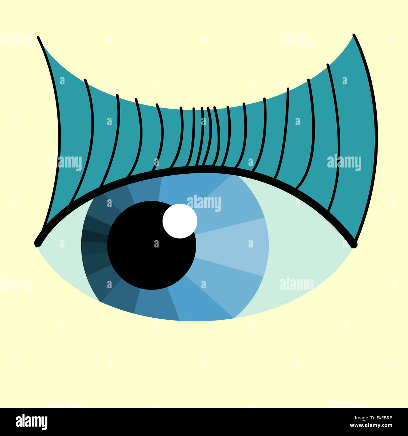 color eye design. Hi-tech concept illustration Stock Photo - Alamy