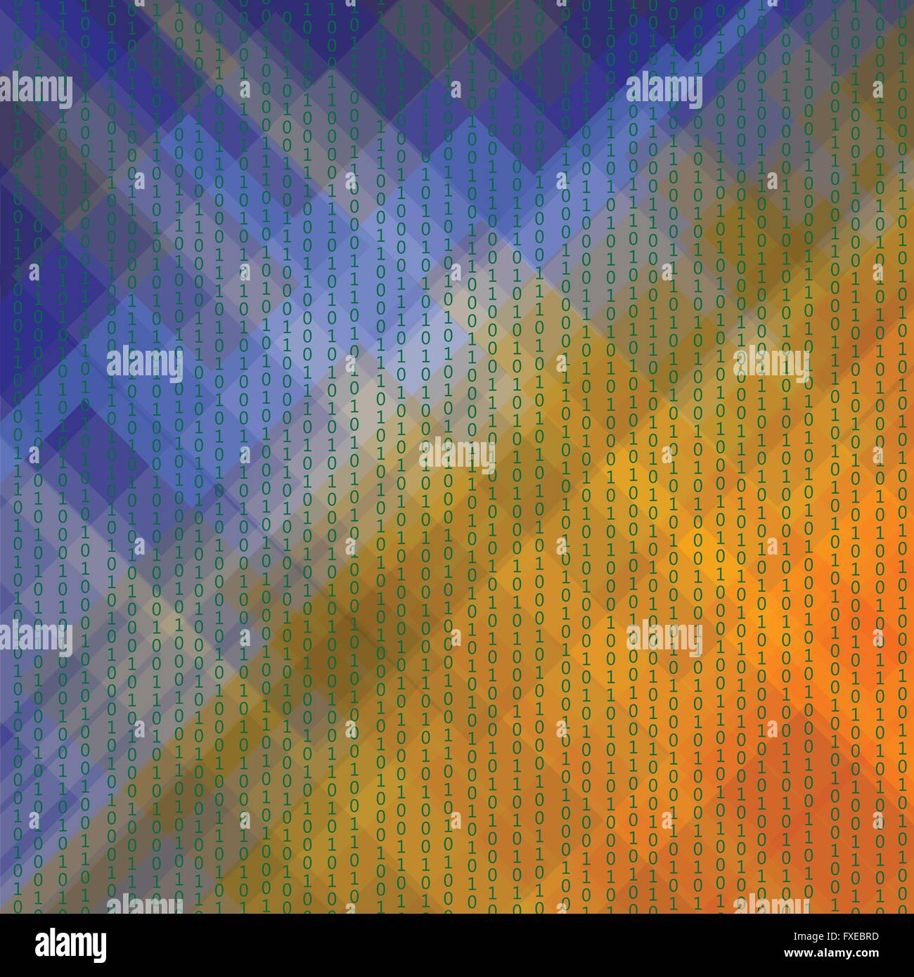 Concept Binary Code Numbers Stock Vector Image & Art - Alamy