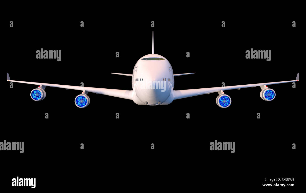 Boeing-747. travel Plane isolated air transport model Stock Photo - Alamy
