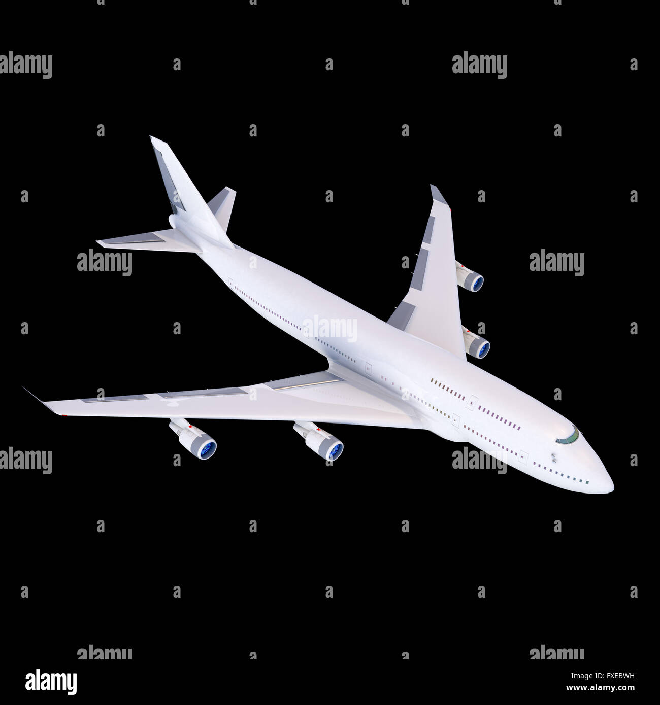 Boeing-747. travel Plane isolated air transport model Stock Photo - Alamy