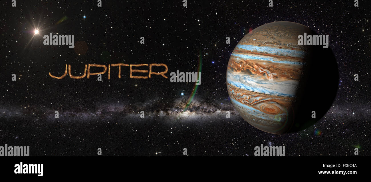 View of Jupiter planet in outer space. Elements of this image furnished ...