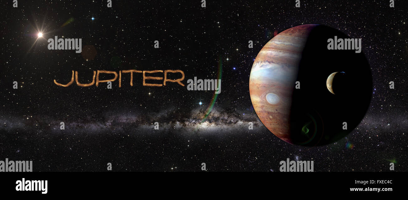 View of Jupiter planet in outer space. Elements of this image furnished ...