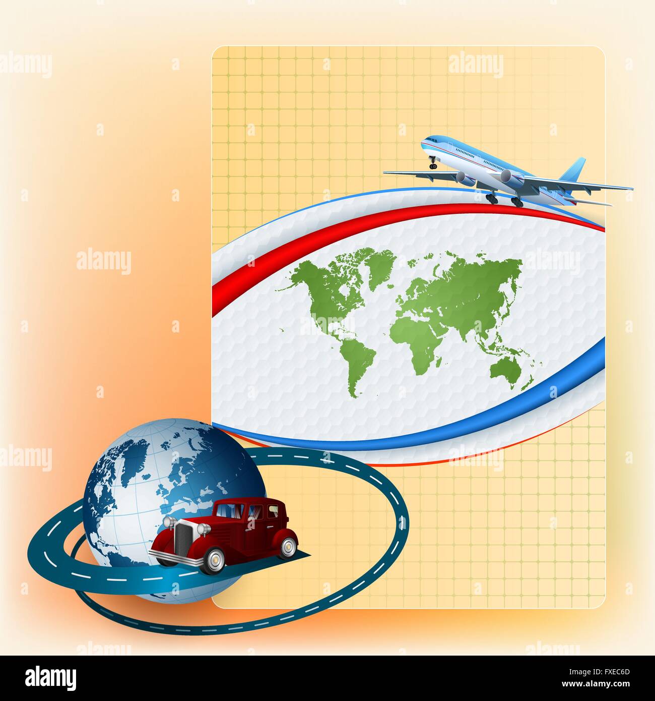 Classic world map hi-res stock photography and images - Alamy