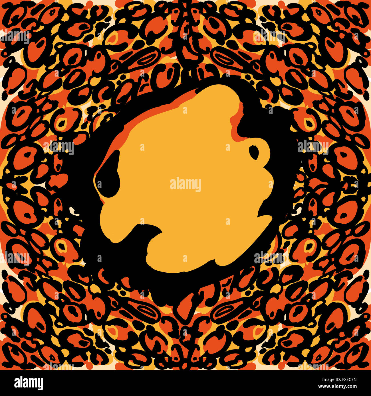 Animal skin textures of leopard. illustration wild pattern Stock Photo ...