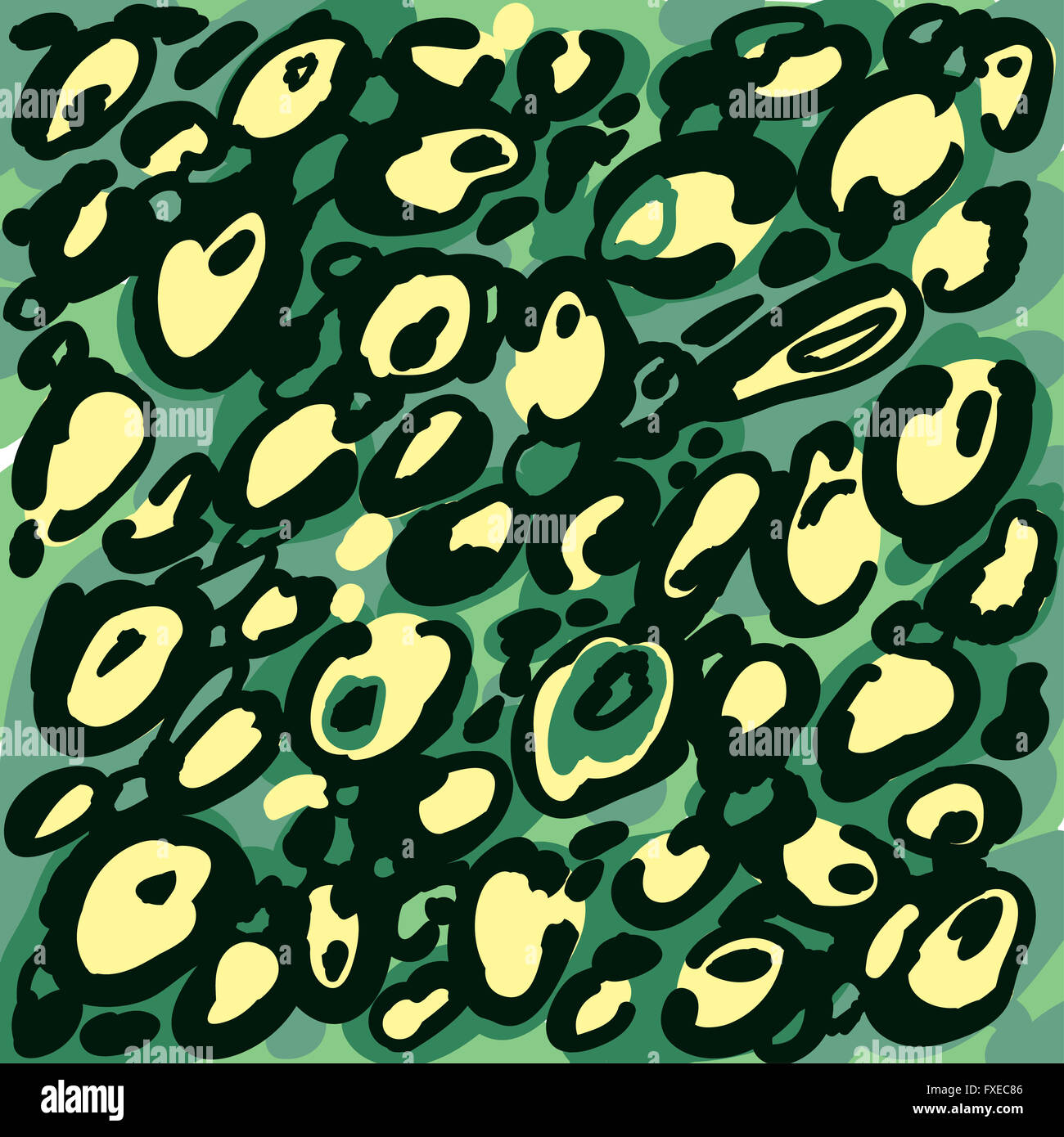 Animal skin textures of leopard. illustration wild pattern Stock Photo ...