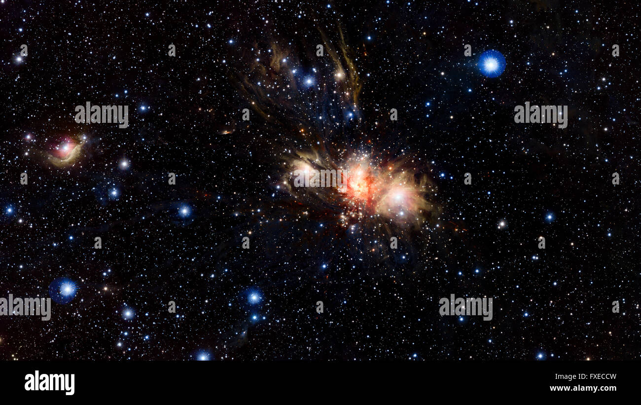 Stars nebula, beautiful and colorful explosive in space Stock Photo - Alamy