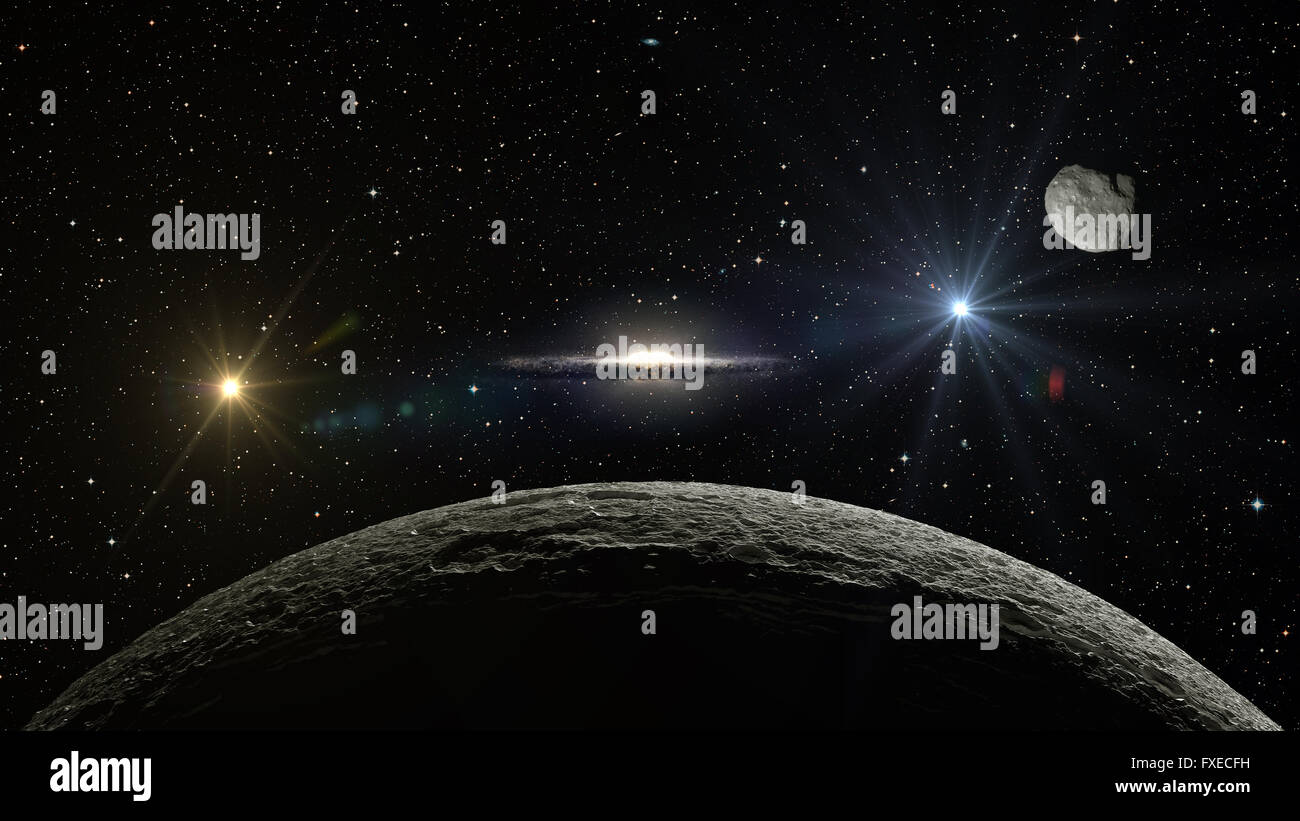 Fantasy Alien Exo Planet isolated galaxy space Stock Photo - Alamy