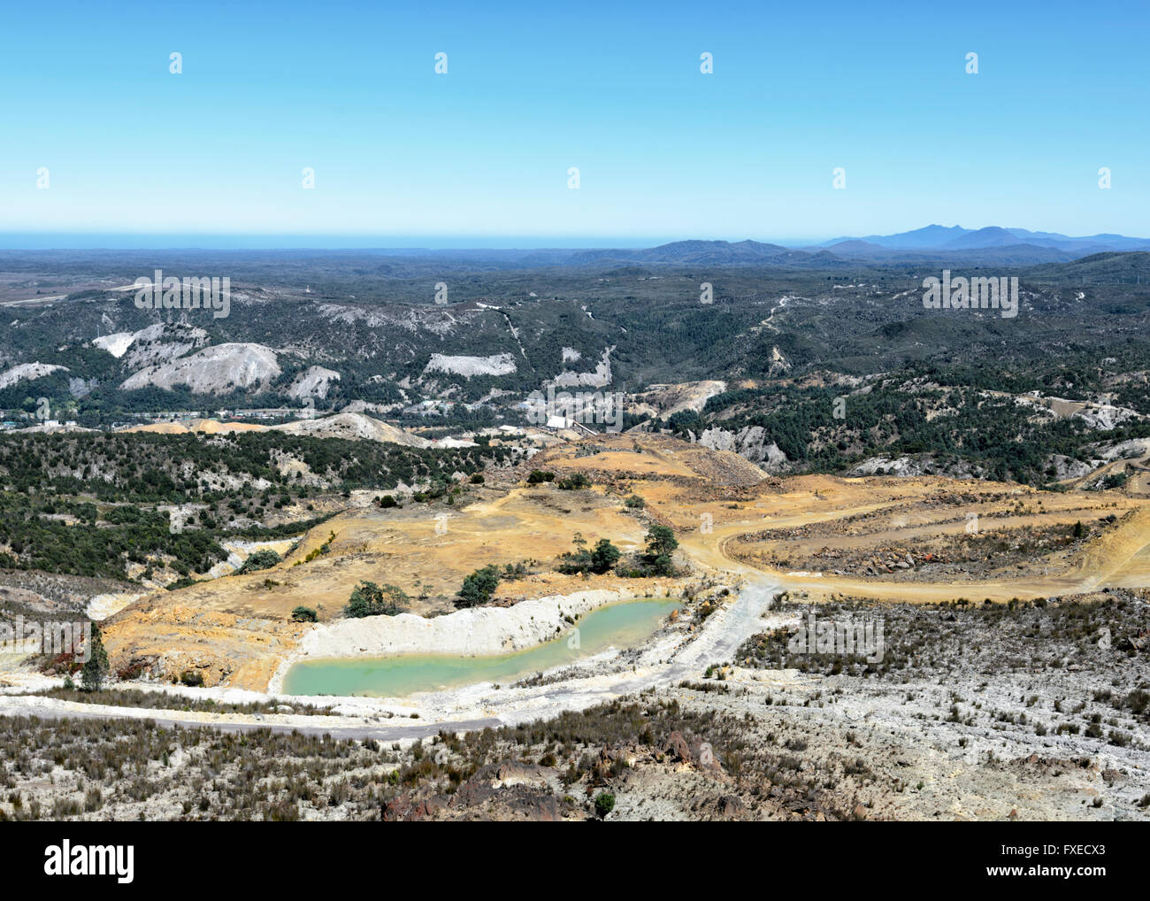 Environmental Damage after Years of Copper Mining, viewed from the Iron ...